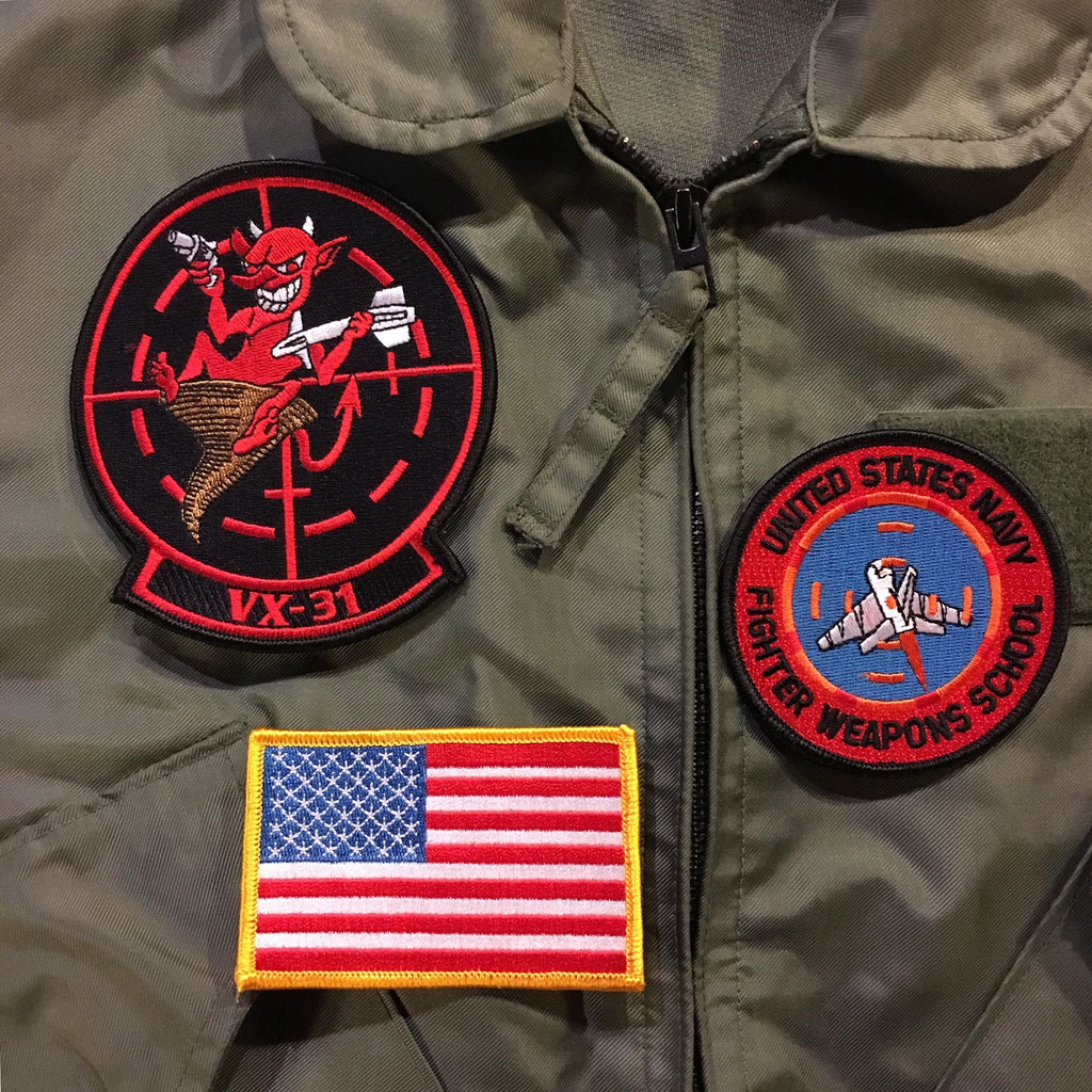 2020 US NAVY VX-31 DUST DEVILS TOP GUN PATCH SET, for CWU-36/P CWU-45 ...